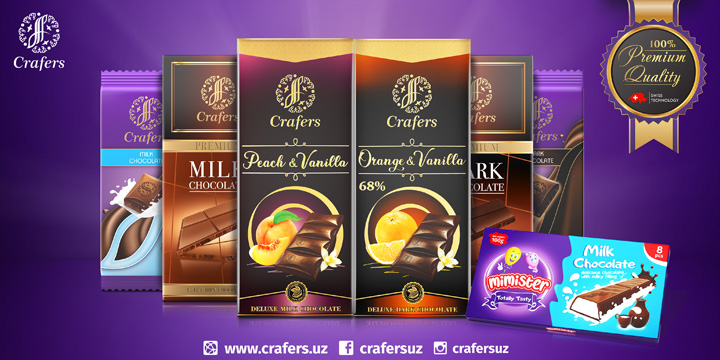 Компания CRAFERS – более 160 видов кондитерской продукции